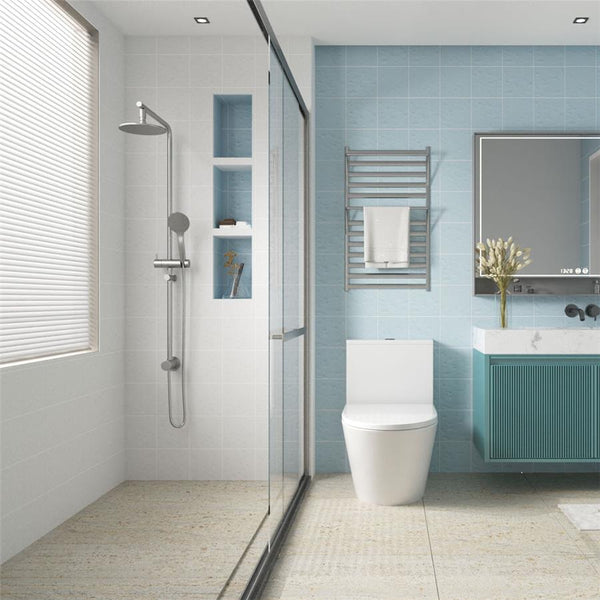 SomerTile - Berta 8 in. x 8 in. Ceramic Wall Tile - Blanco - Floorzz