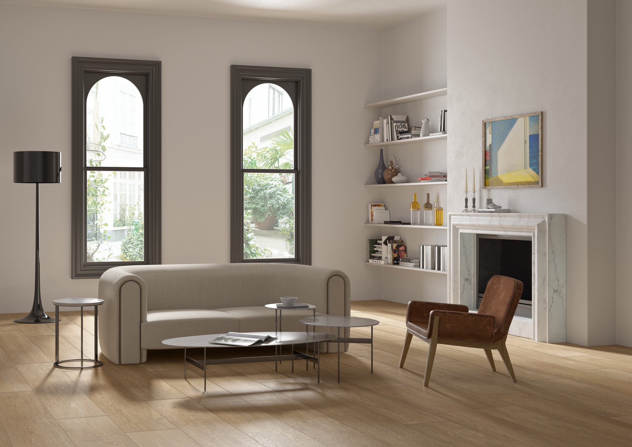 Bedrosians - 12" x 72" Planx Wood Look Tile - Nest — Floorzz