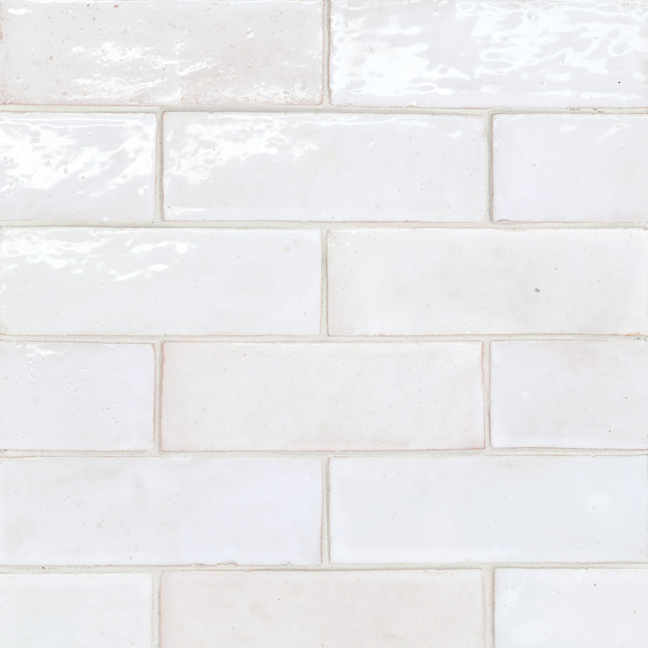 Bedrosians - Zagora - 2" x 6" Glossy Zellige Field Tile - Neige Blanc ...