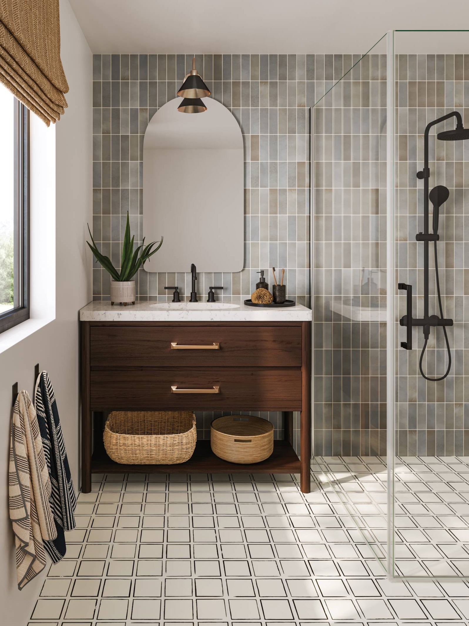 Bedrosians - Rothko 9" x 9" Field Tile - Square Sketch — Floorzz