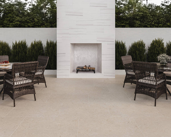Bedrosians - Poetry Stone 24" x 48" Matte Porcelain Field Tile - Beige ...