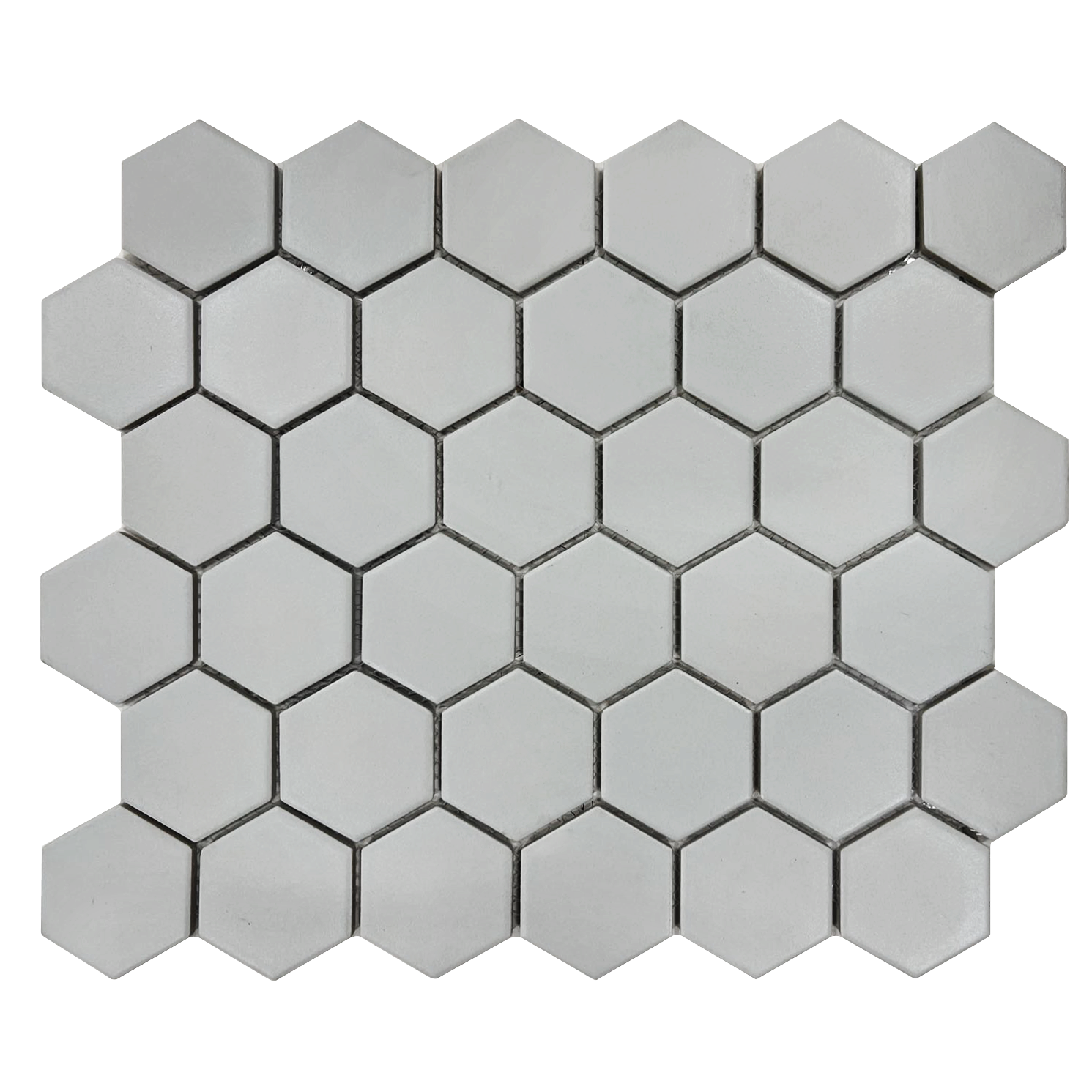 Rickert Tile - Grey 2" Hex Porcelain Mosaic — Floorzz