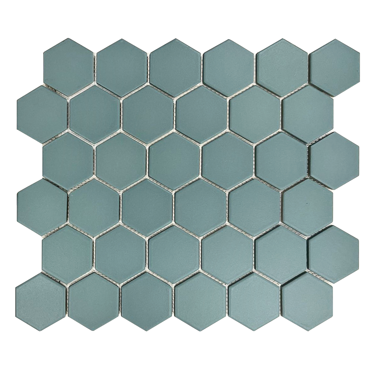 Rickert Tile - Green 2" Hex Porcelain Mosaic — Floorzz