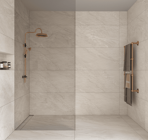 Happy Floors - Capraia 24 in. x 48 in. Natural Porcelain Tile - Sand ...