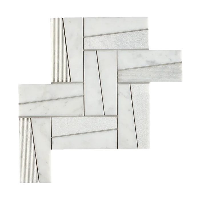 Arizona Tile - Modella Multi Finish Marble Mosaic - Calacatta Gris ...