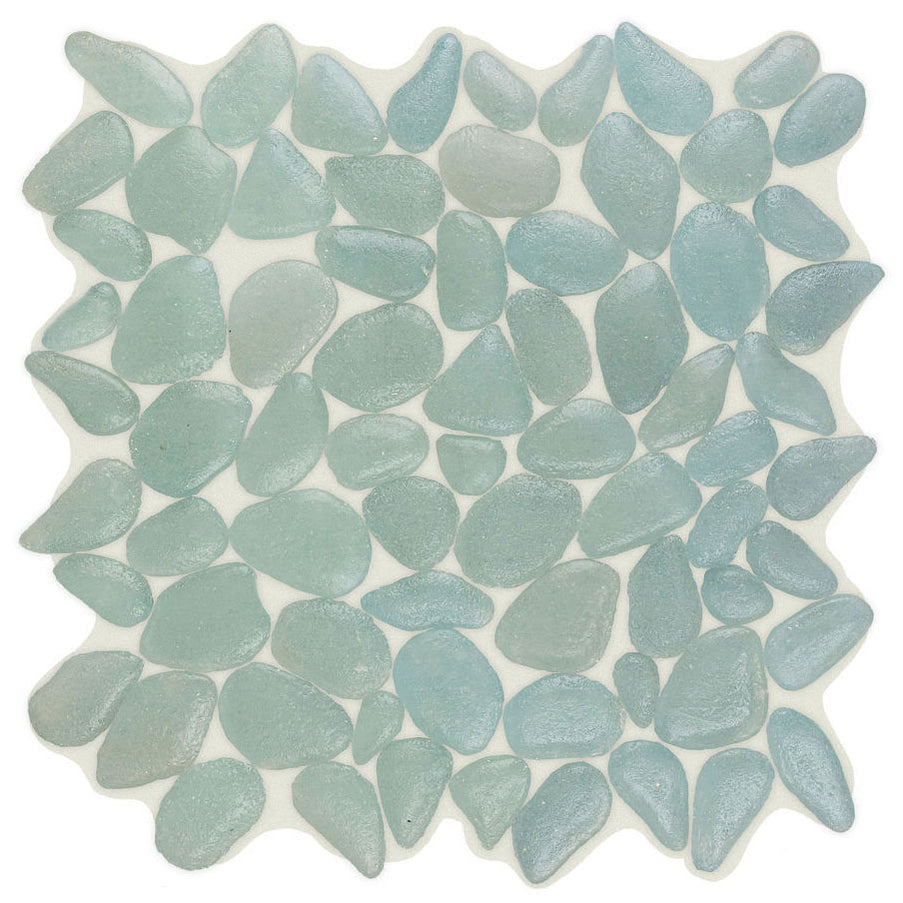 Ceramica - Liquid Rocks - Glass Wall Tile - Aqua Blue — Floorzz