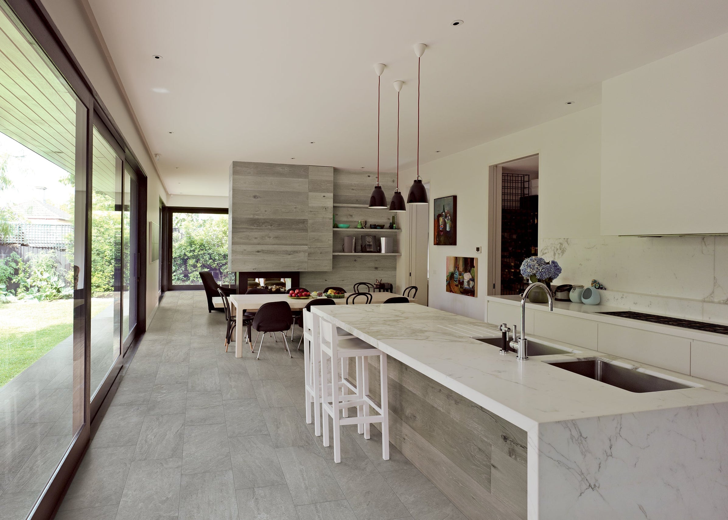 Tesoro - Cosmos Series - 12 in. x 24 in. Textured Porcelain Tile - Cem ...