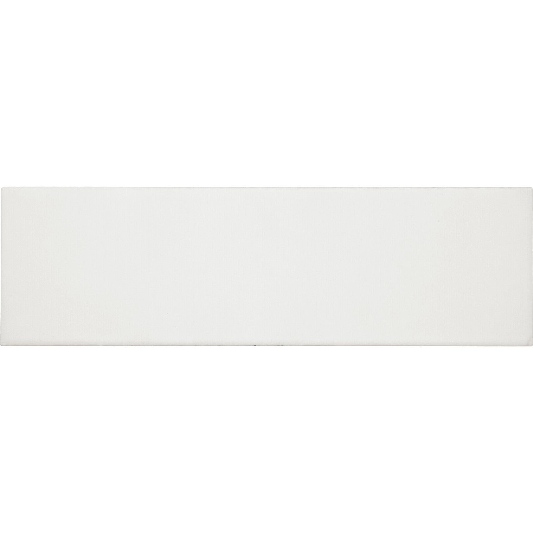 Daltile - Stencil 4 in. x 12 in. Porcelain Floor Tile - White — Floorzz