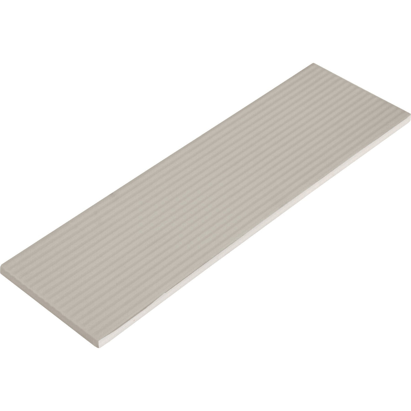 Daltile - Stencil 4 in. x 12 in. Ceramic Linear Wall Tile - Beige — Floorzz