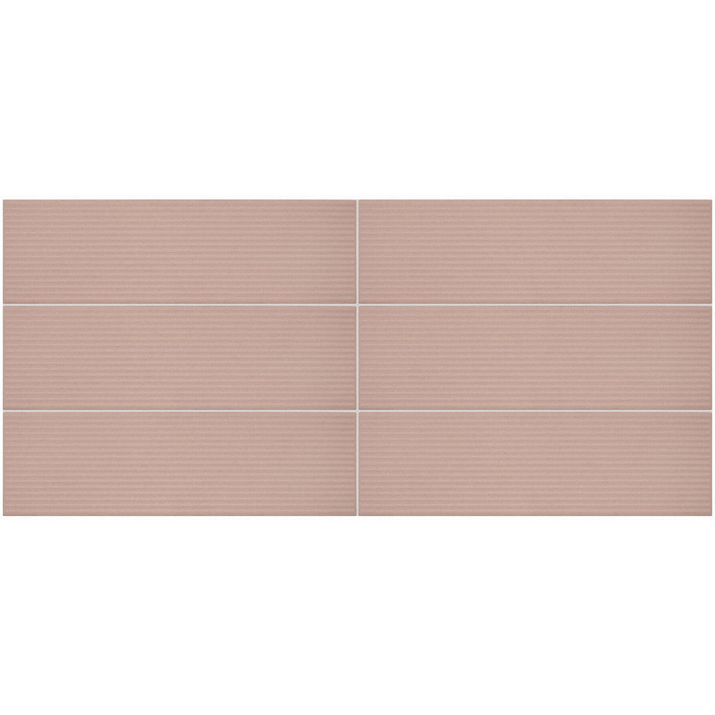 Daltile - Stencil 4 in. x 12 in. Ceramic Linear Wall Tile - Blush — Floorzz