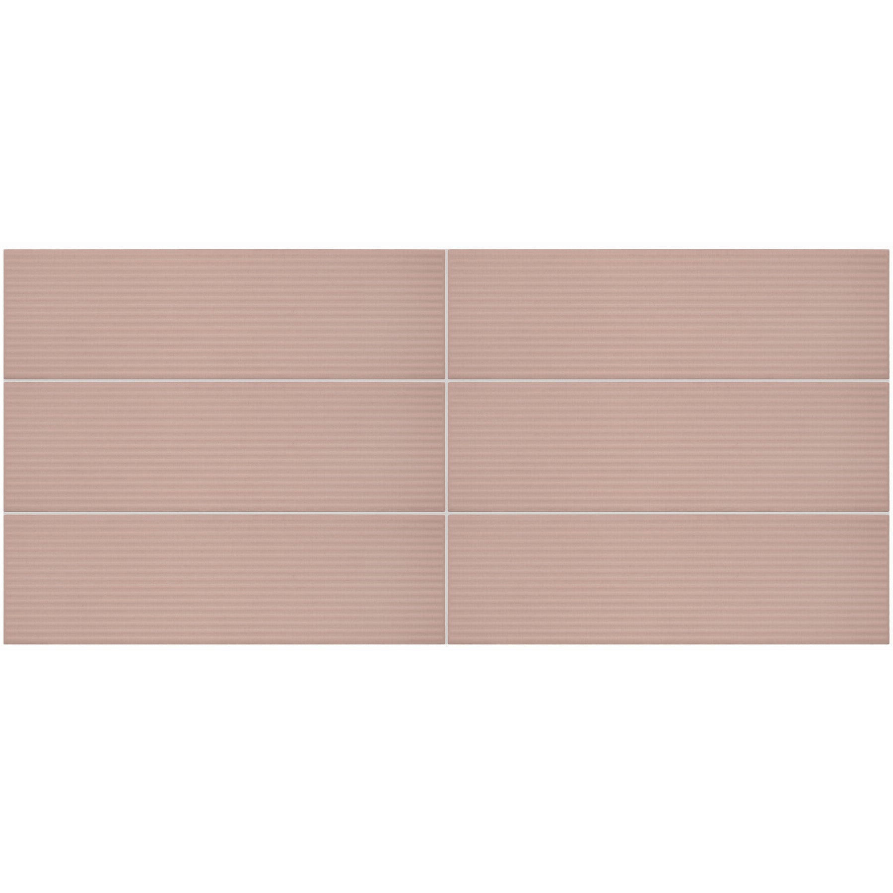 Daltile - Stencil 4 in. x 12 in. Ceramic Linear Wall Tile - Blush — Floorzz