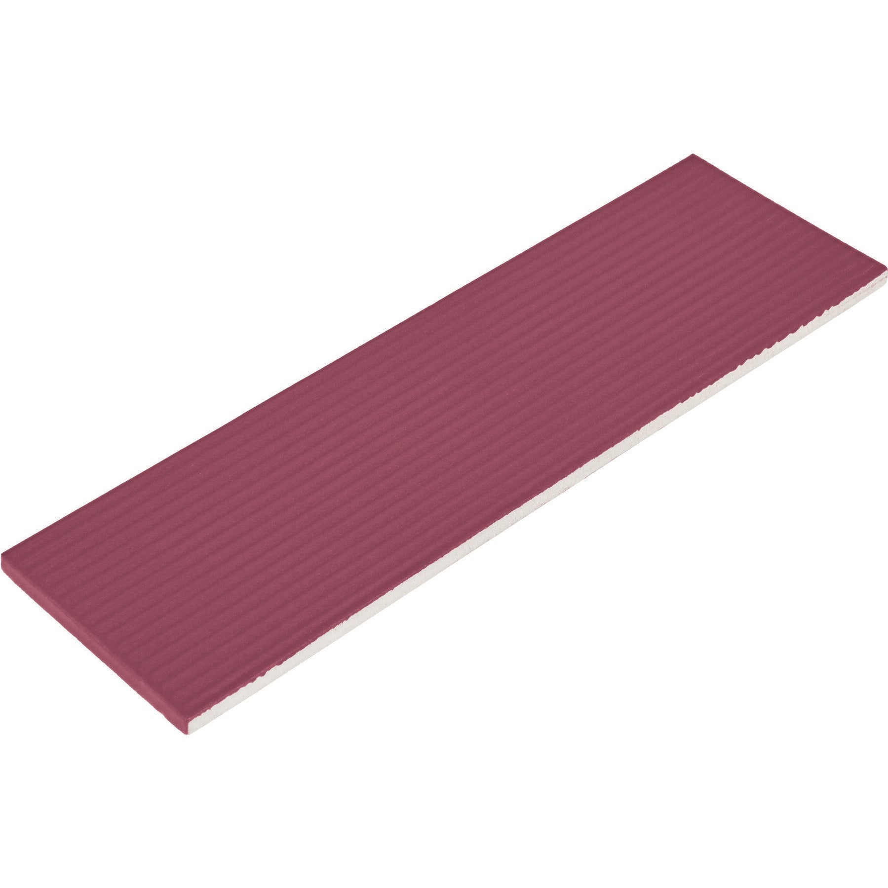 Daltile - Stencil 4 in. x 12 in. Ceramic Linear Wall Tile - Berry — Floorzz