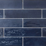 Equipe - Tribeca Collection - 2.5 in. x 10 in. Wall Tile - Blue Note ...