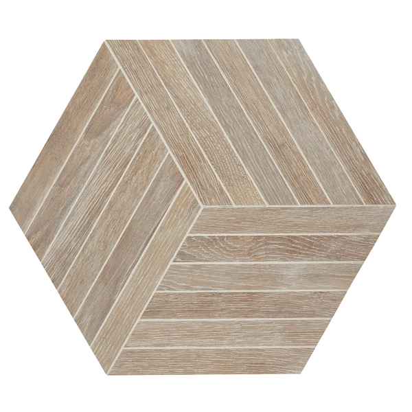 Arizona Tile - Bio Attitude 16" x 18" Mesh Porcelain Hexagon Tile - Ba ...