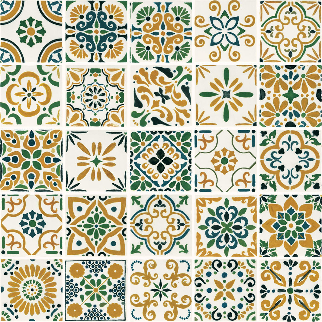 Marazzi - Cotto Revival 4 in. x 4 in. Matte Deco Porcelain Tile - Marb ...