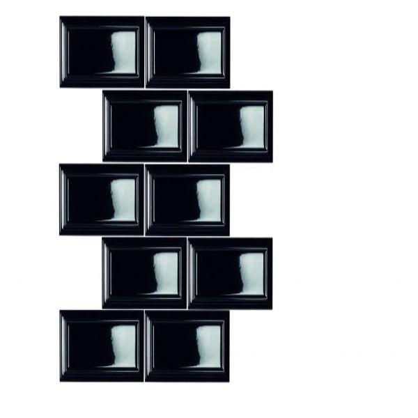 Soci Tile - 2.5" x 5" Brick - Hampton Onyx — Floorzz