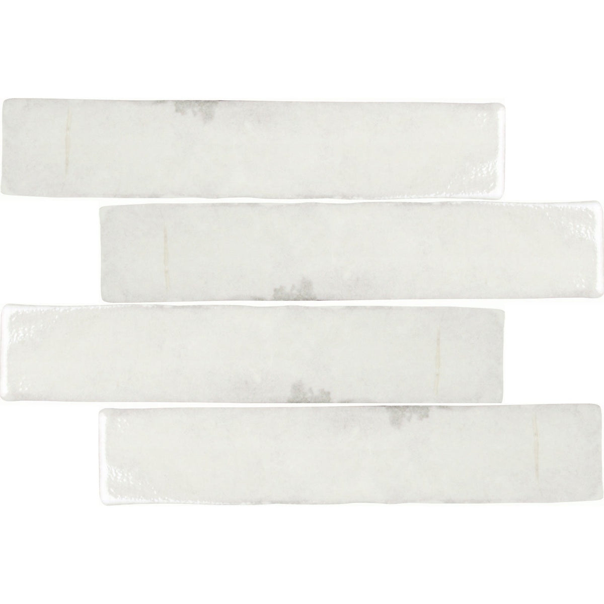 Soci Tile - Savannah 2" x 10" Tile - White Glossy — Floorzz