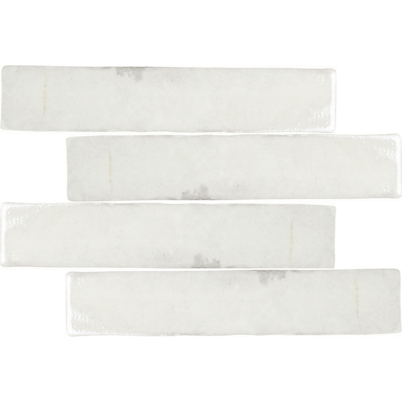 Soci Tile - Savannah 2" x 10" Tile - White Glossy — Floorzz