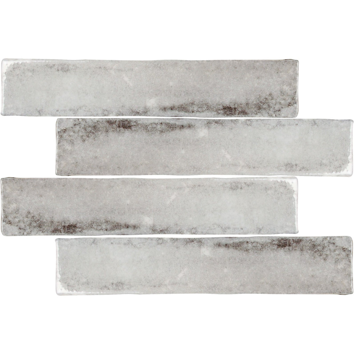 Soci Tile - Savannah 2" x 10" Tile - Gray Glossy — Floorzz