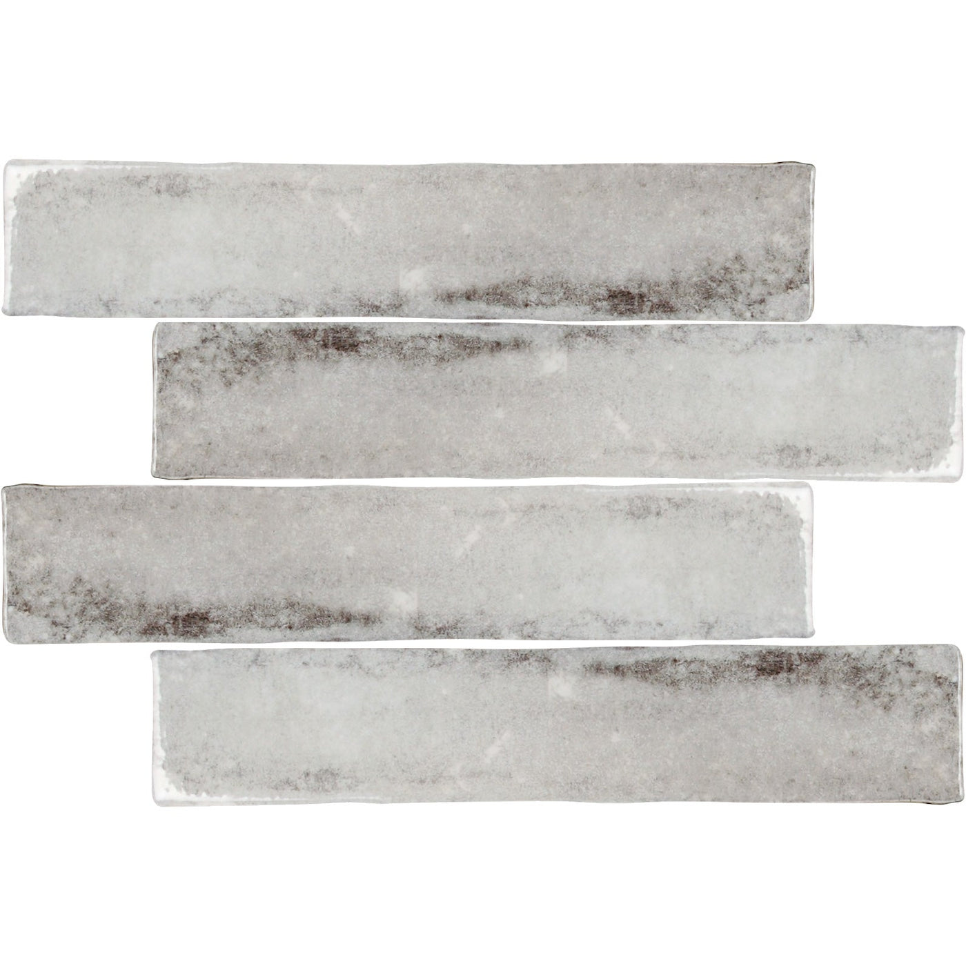 Soci Tile - Savannah 2" x 10" Tile - Gray Glossy — Floorzz