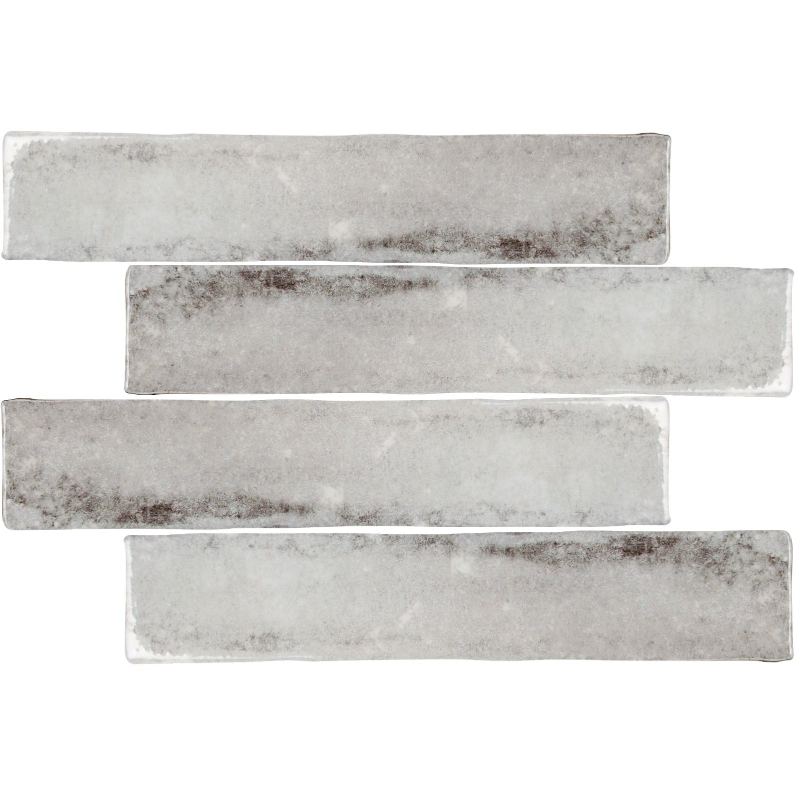 Soci Tile - Savannah 2" x 10" Tile - Gray Glossy — Floorzz
