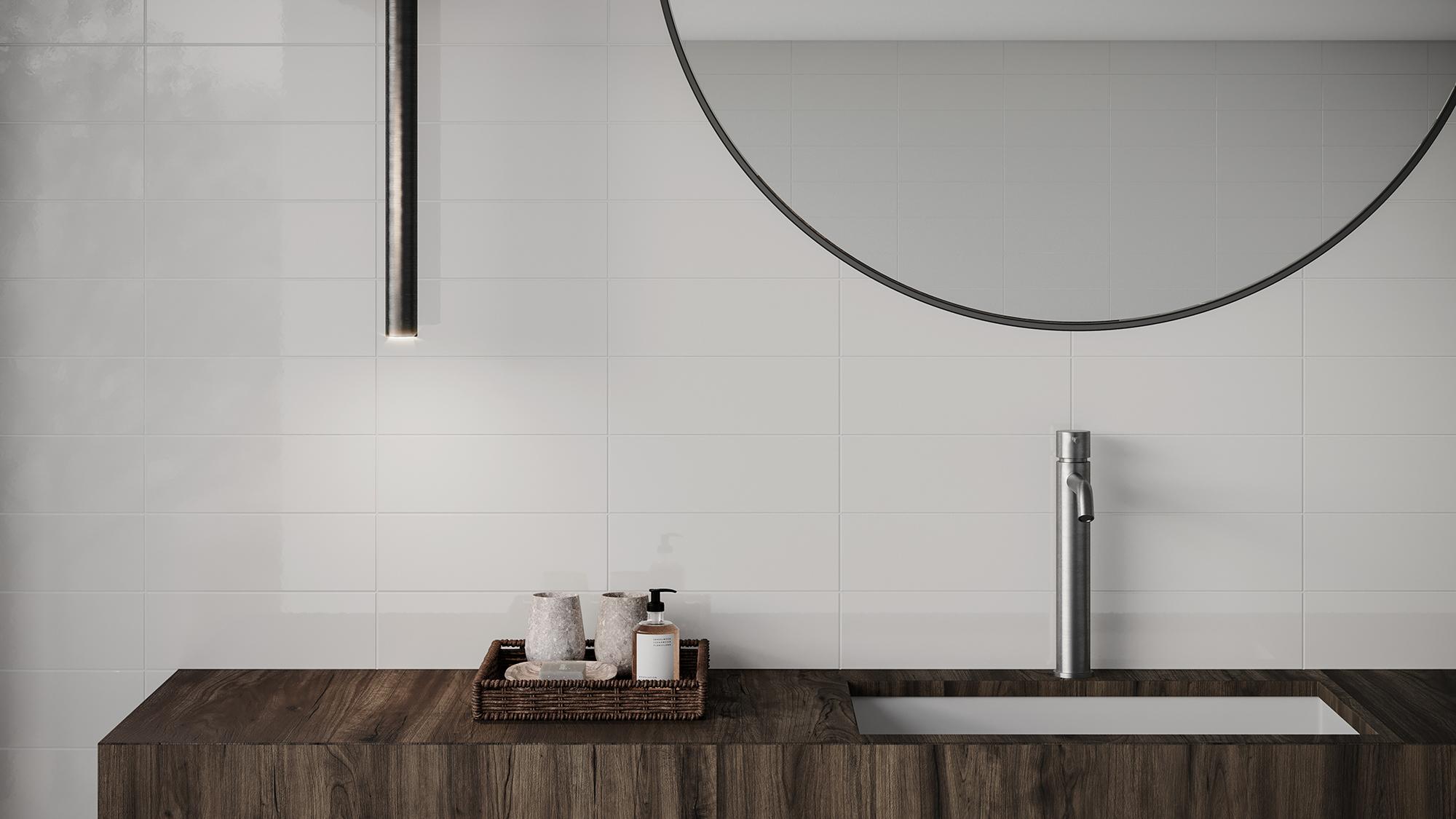 Tesoro Collection - Soho Series - 8 in. x 24 in. Wall Tile - Glossy Ca ...