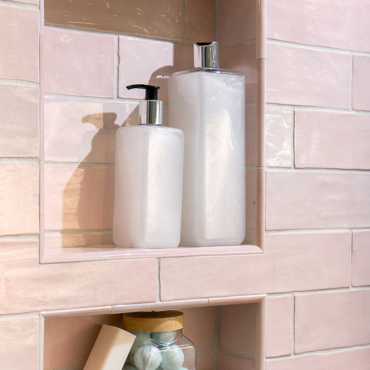 Arizona Tile - Flash 3" x 12" Ceramic Wall Tile - Blush — Floorzz