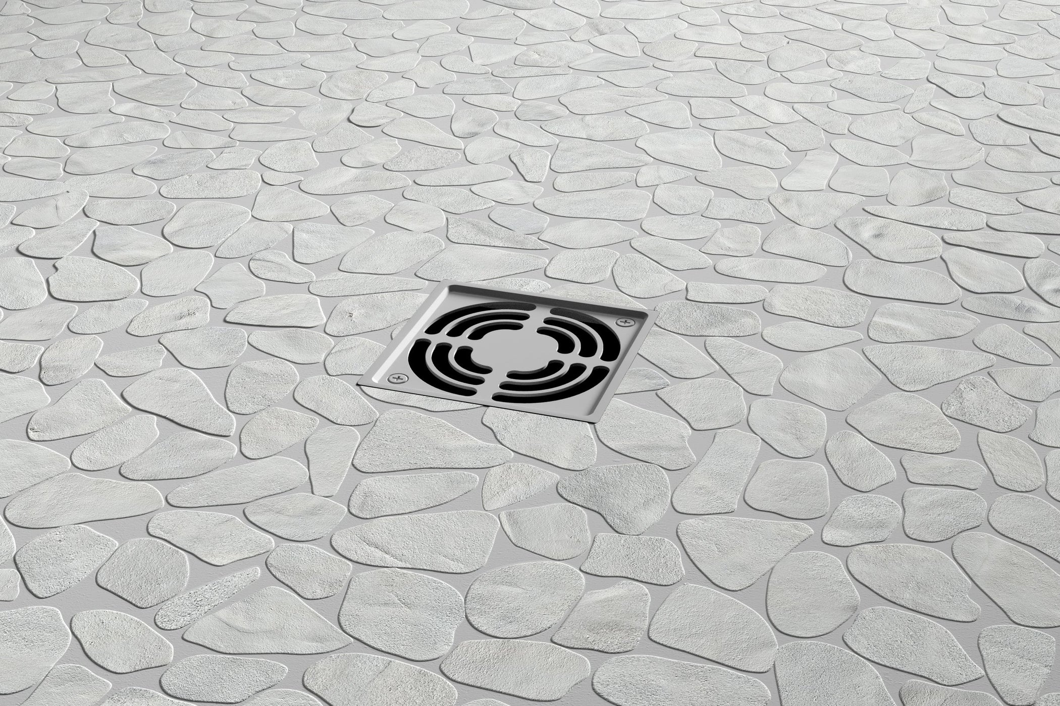 Emser Tile - Cultura 12" x 12" Pebbles Mosaic - White — Floorzz