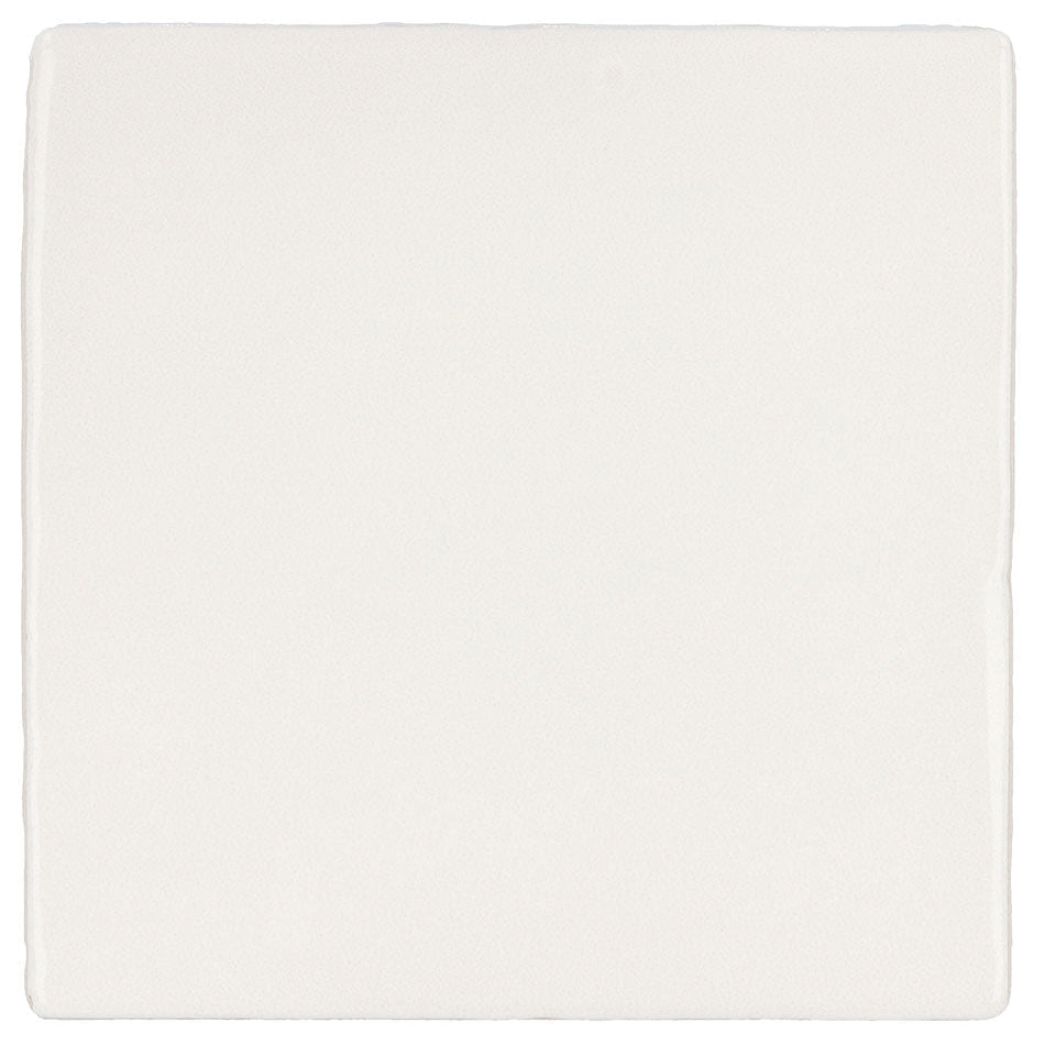 Bellagio - Manacor Collection - 4" x 4" Ceramic Tile - White — Floorzz