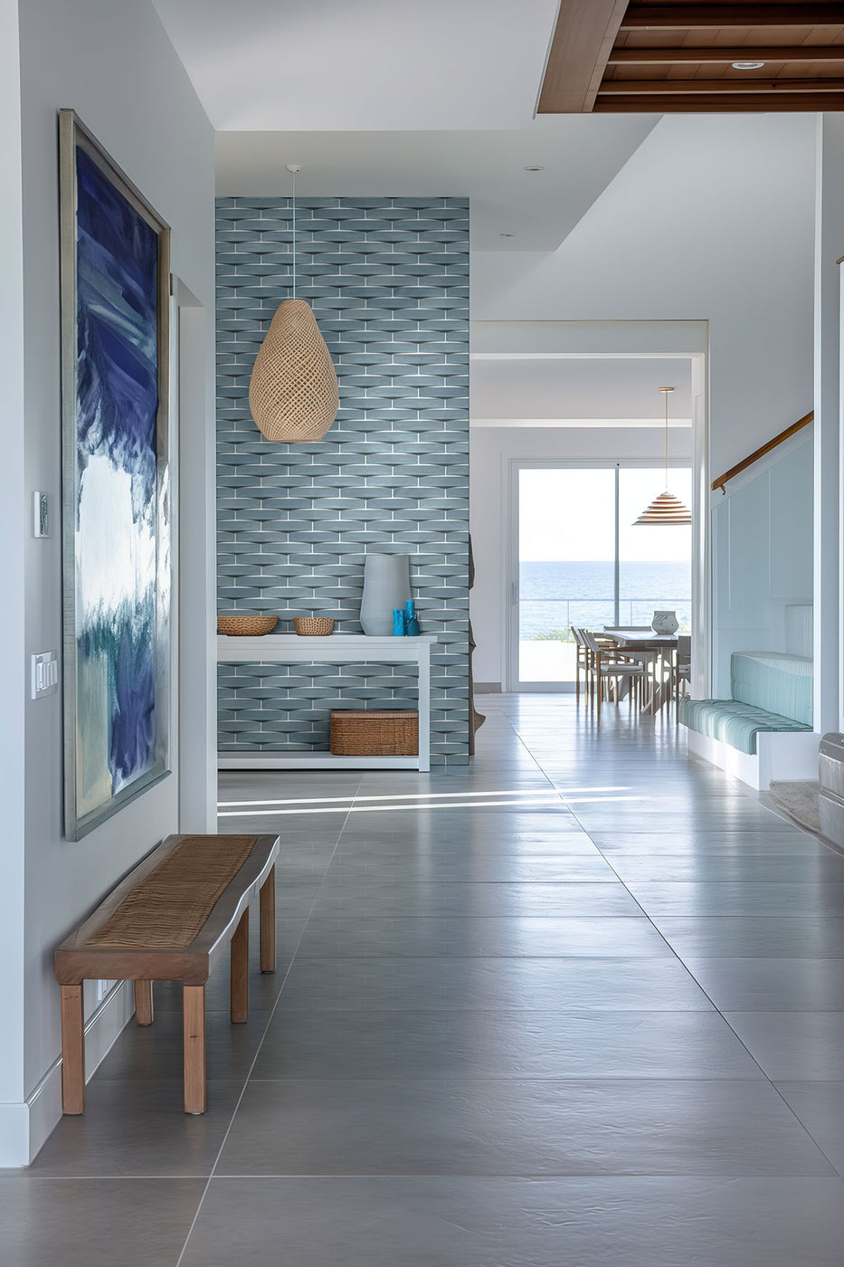 MSI - Convex 2 in. x 10 in. Ceramic Wall Tile - Acqua — Floorzz