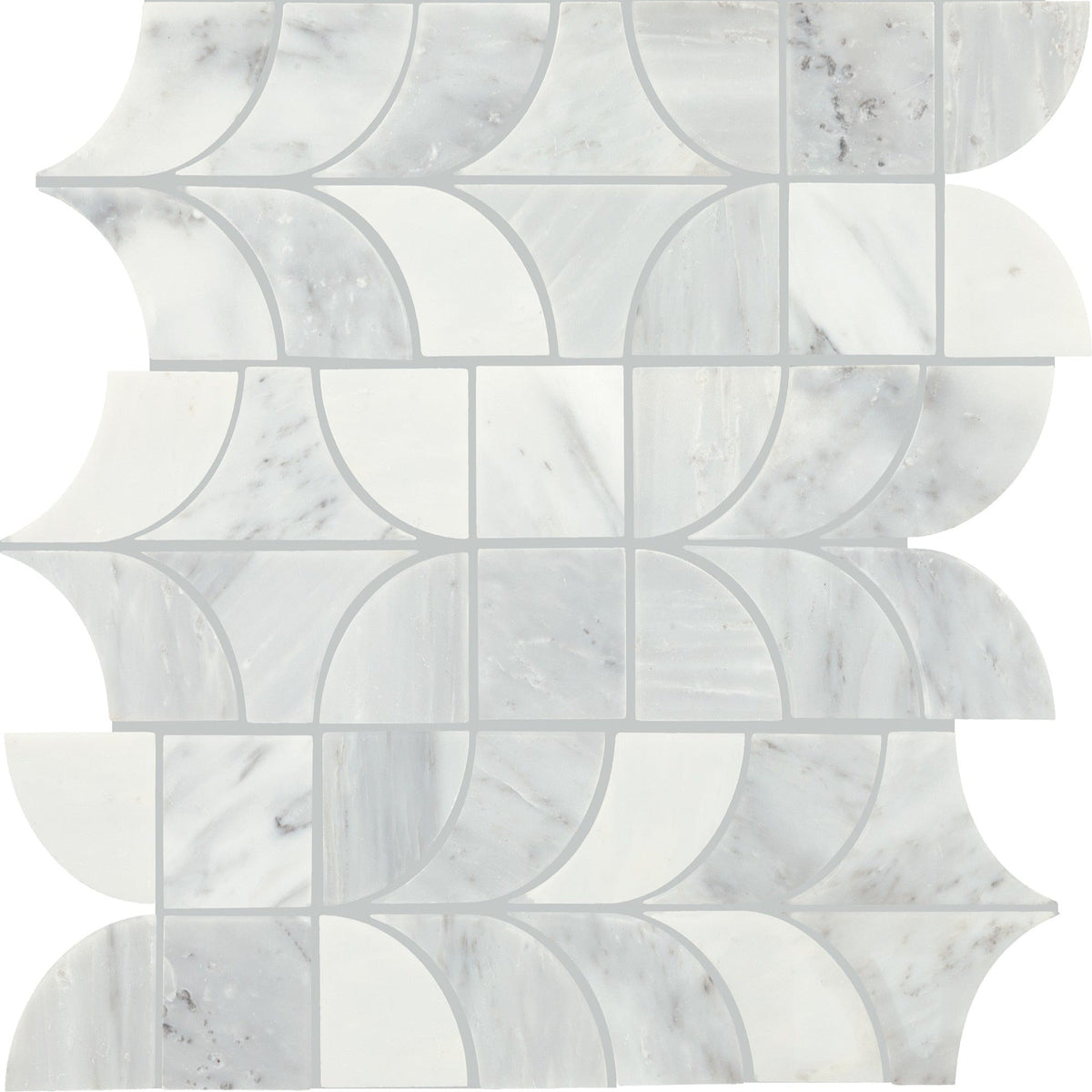 Daltile - Gamma - Natural Stone Patchwork Mosaic - Mystic — Floorzz