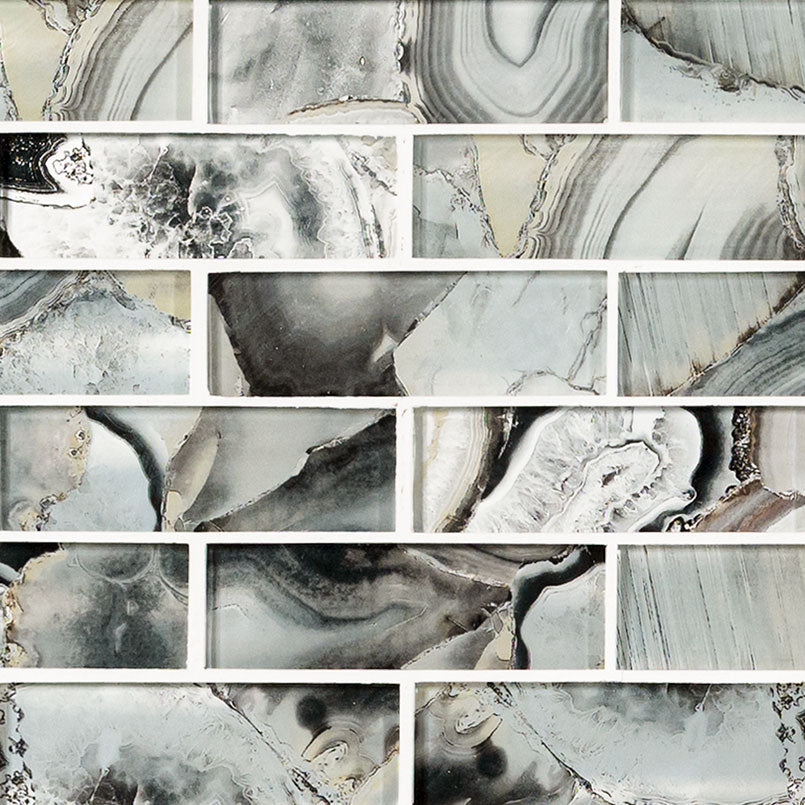 MSI - Midnight Agate - 2 in. x 6 in. Glass Subway Tile — Floorzz