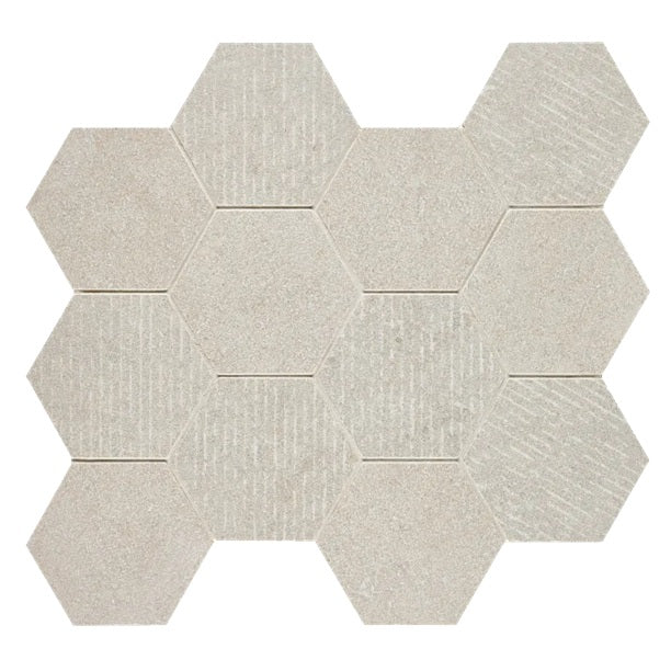 Arizona Tile - Intense 4" Hex Porcelain Mosaic - Perle — Floorzz