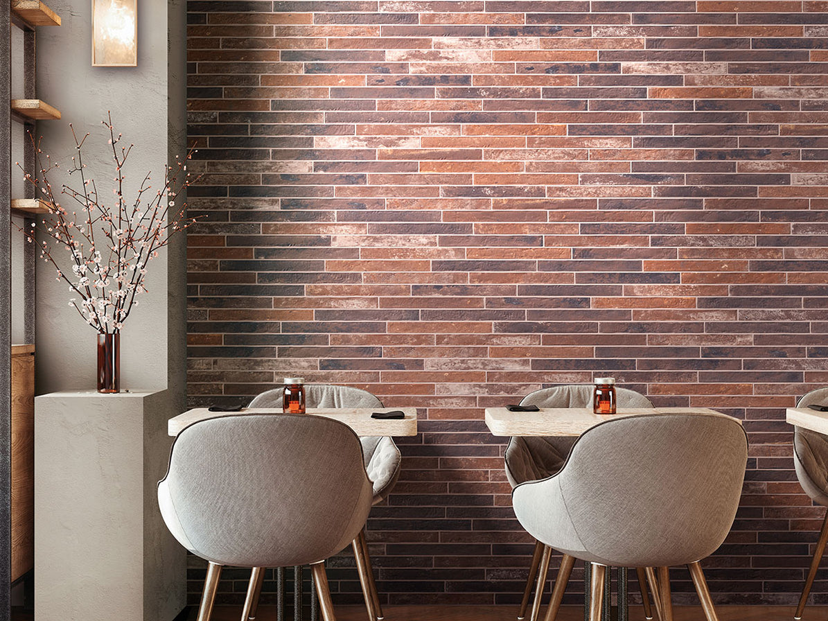MSI - Brickstone 2 in. x 18 in. Porcelain Tile - Red Brick — Floorzz