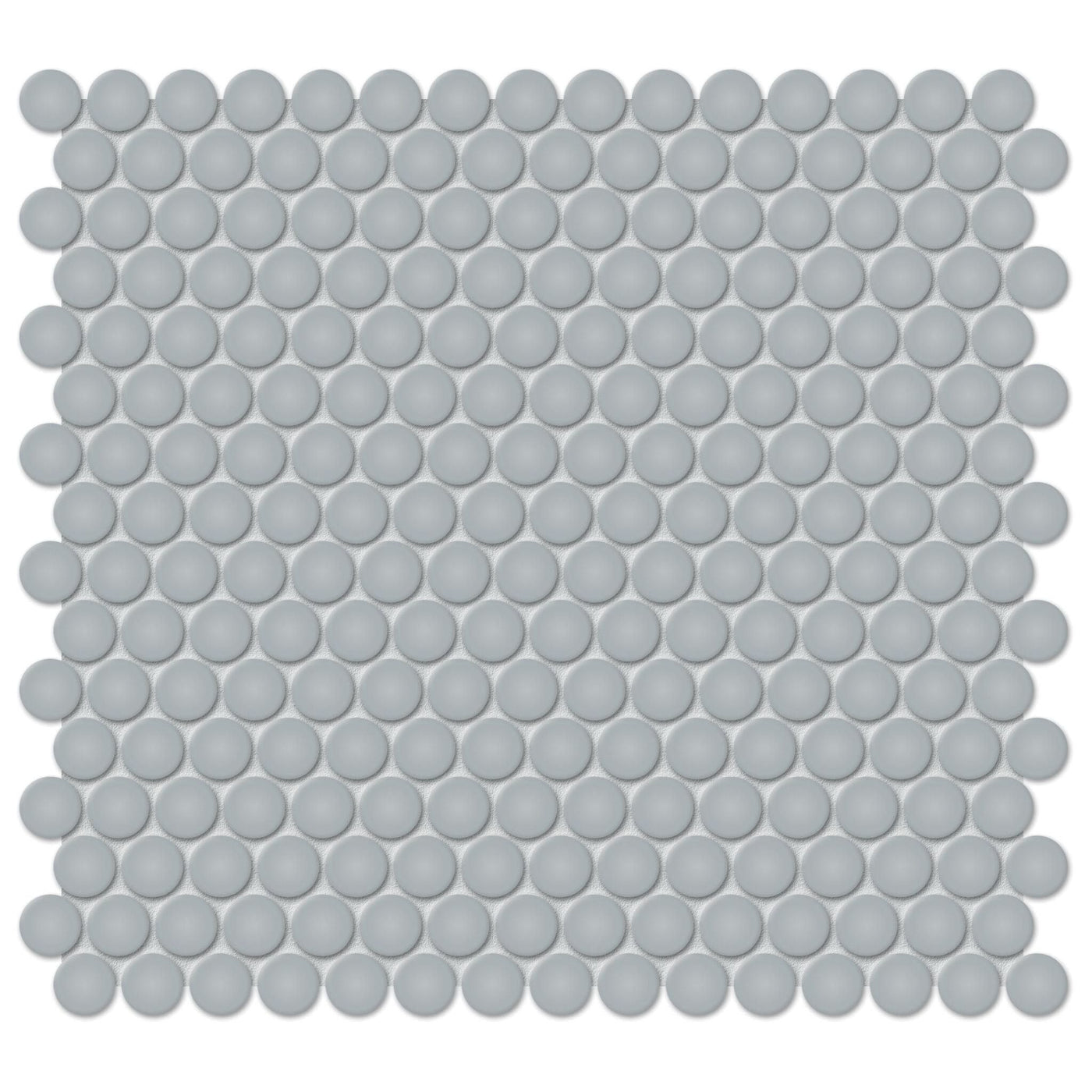 Tesoro Collection - Soho Series - 0.75 in. Penny Mosaic - Glossy Cloud ...