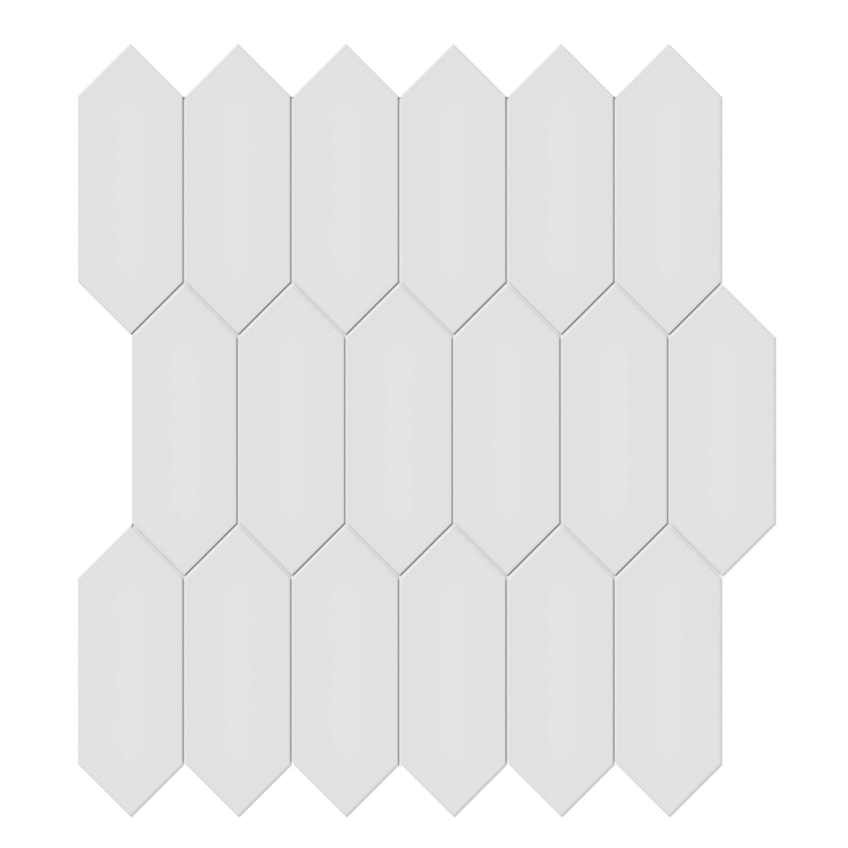 Tesoro Collection - Soho Series - 2 in. x 5 in. Picket Mosaic - Glossy ...