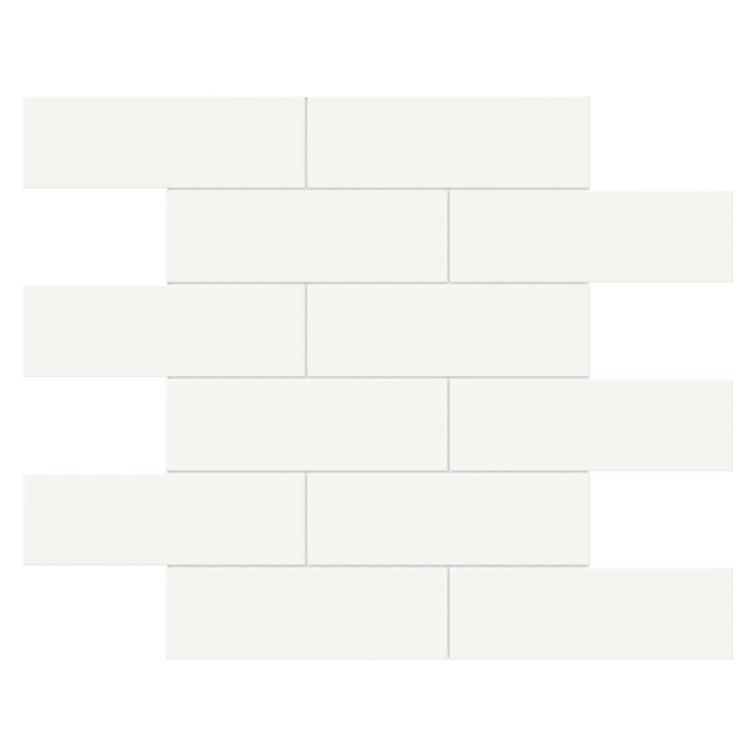 Tesoro Collection - Soho Series - 2 in. x 6 in. Brick Mosaic - Glossy ...