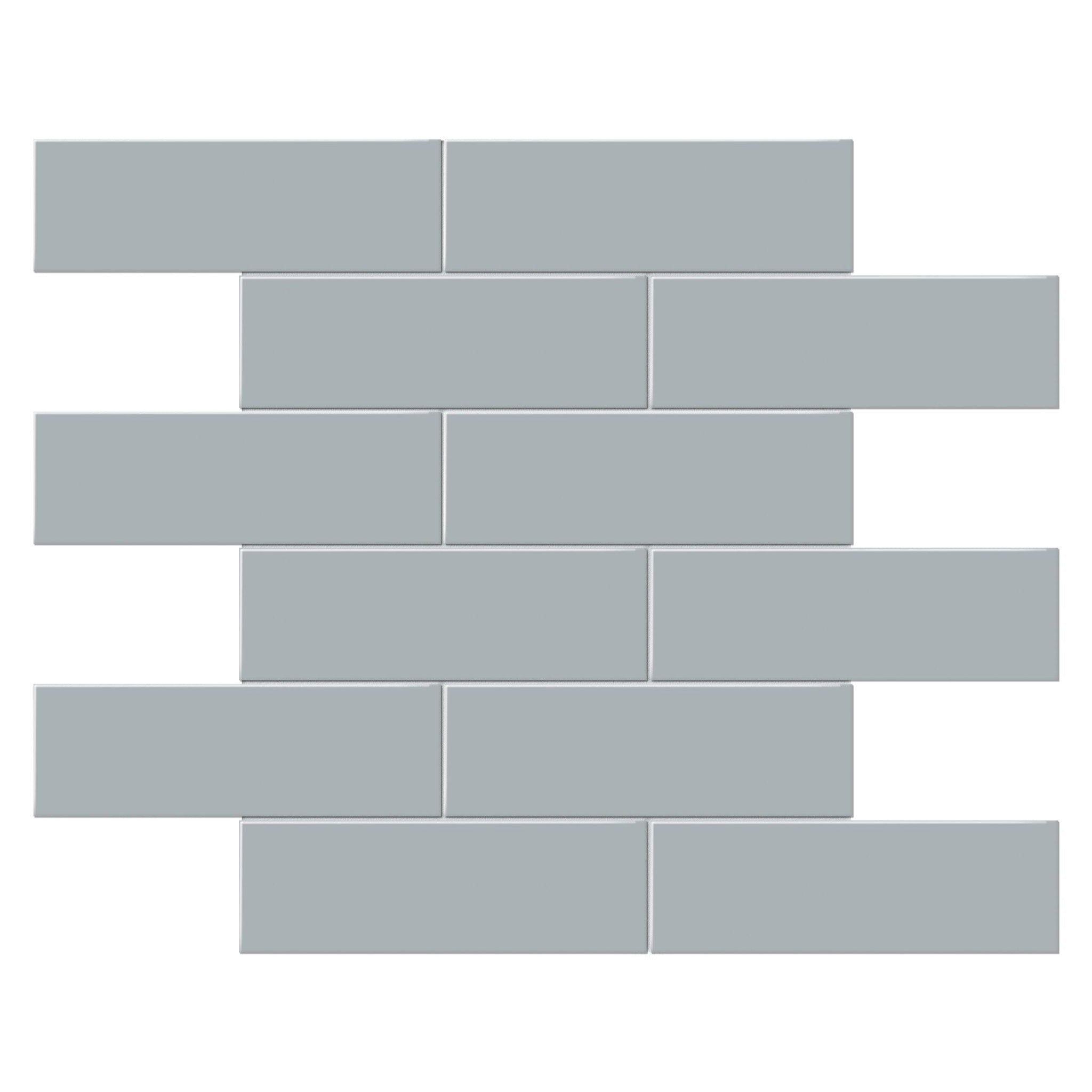 Tesoro Collection - Soho Series - 2 in. x 6 in. Brick Mosaic - Glossy ...