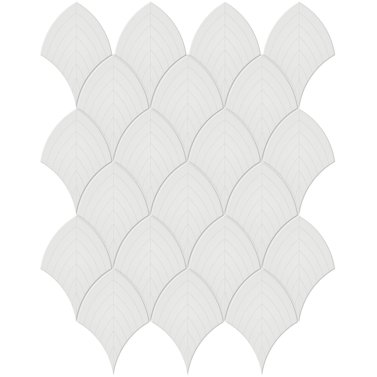 Tesoro Collection - Soho Series - Scallop Mosaic - Vintage Grey — Floorzz