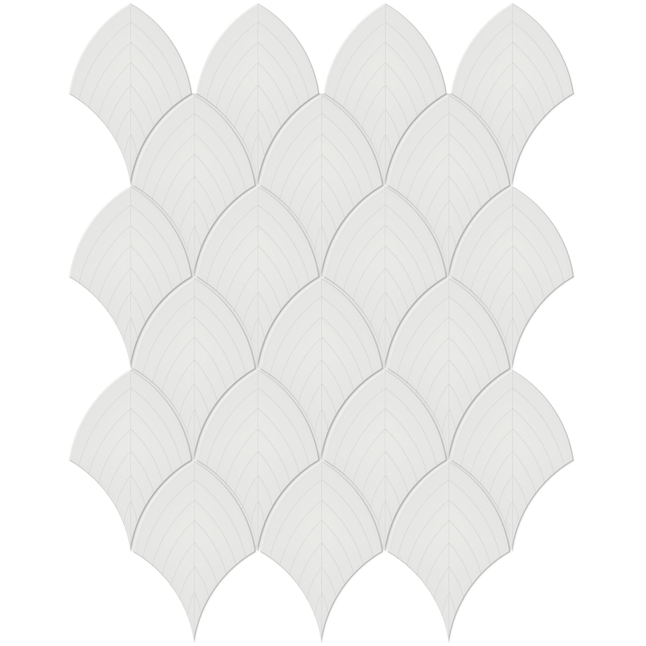 Tesoro Collection - Soho Series - Scallop Mosaic - Vintage Grey — Floorzz