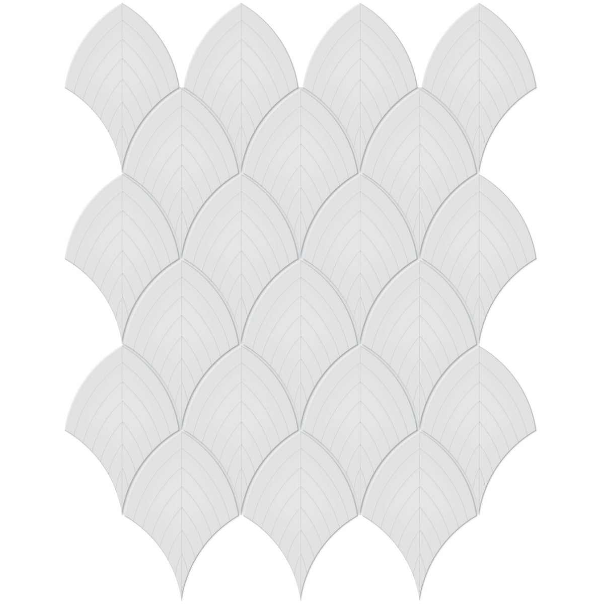 Tesoro Collection - Soho Series - Scallop Mosaic - Gallery Grey — Floorzz