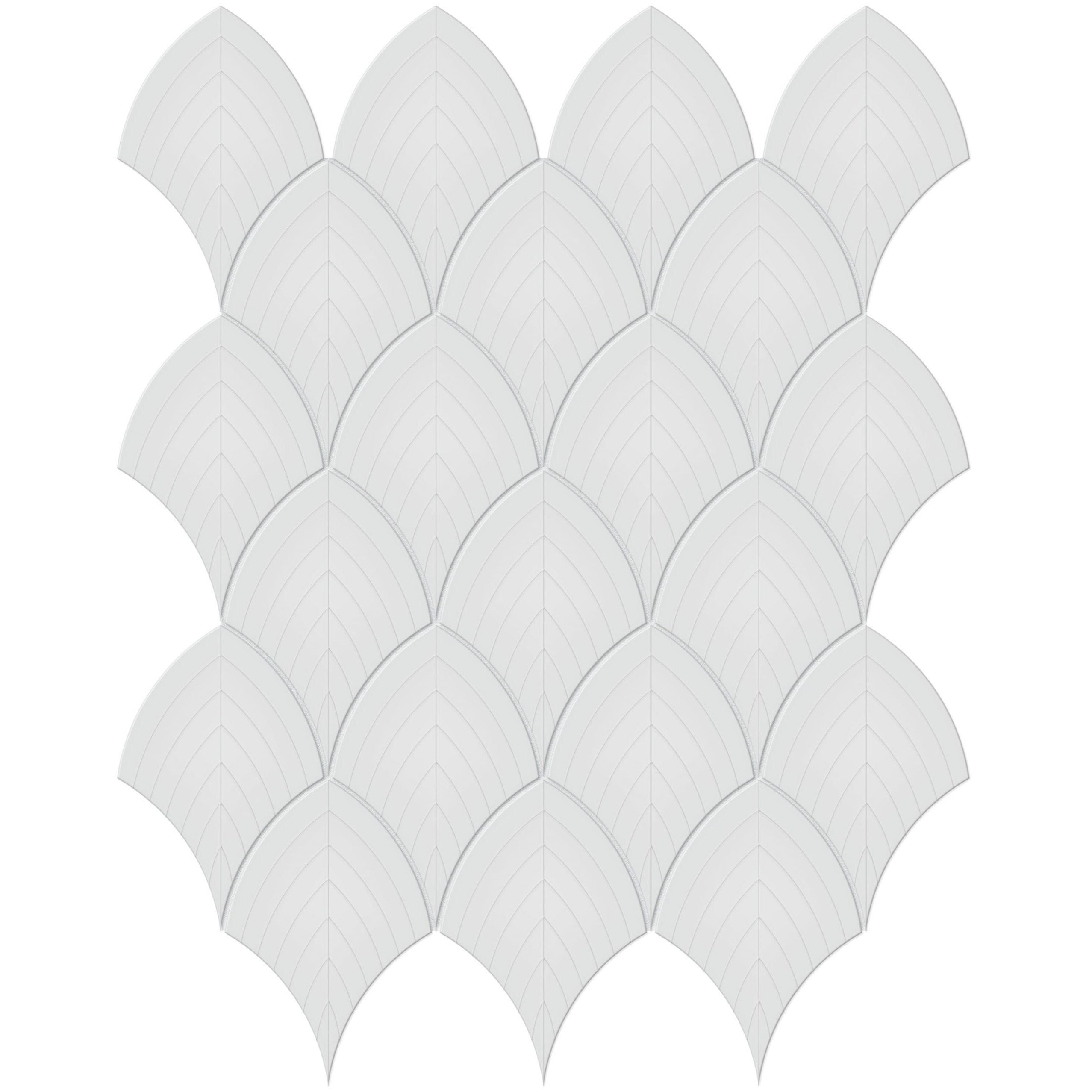 Tesoro Collection - Soho Series - Scallop Mosaic - Gallery Grey — Floorzz