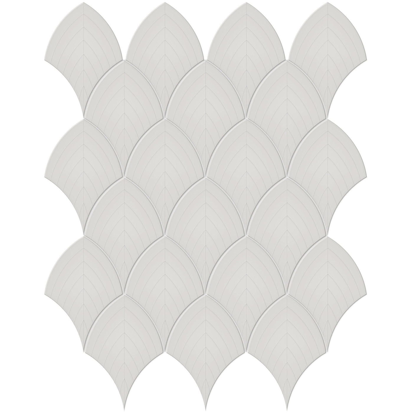 Tesoro Collection - Soho Series - Scallop Mosaic - Halo Grey — Floorzz