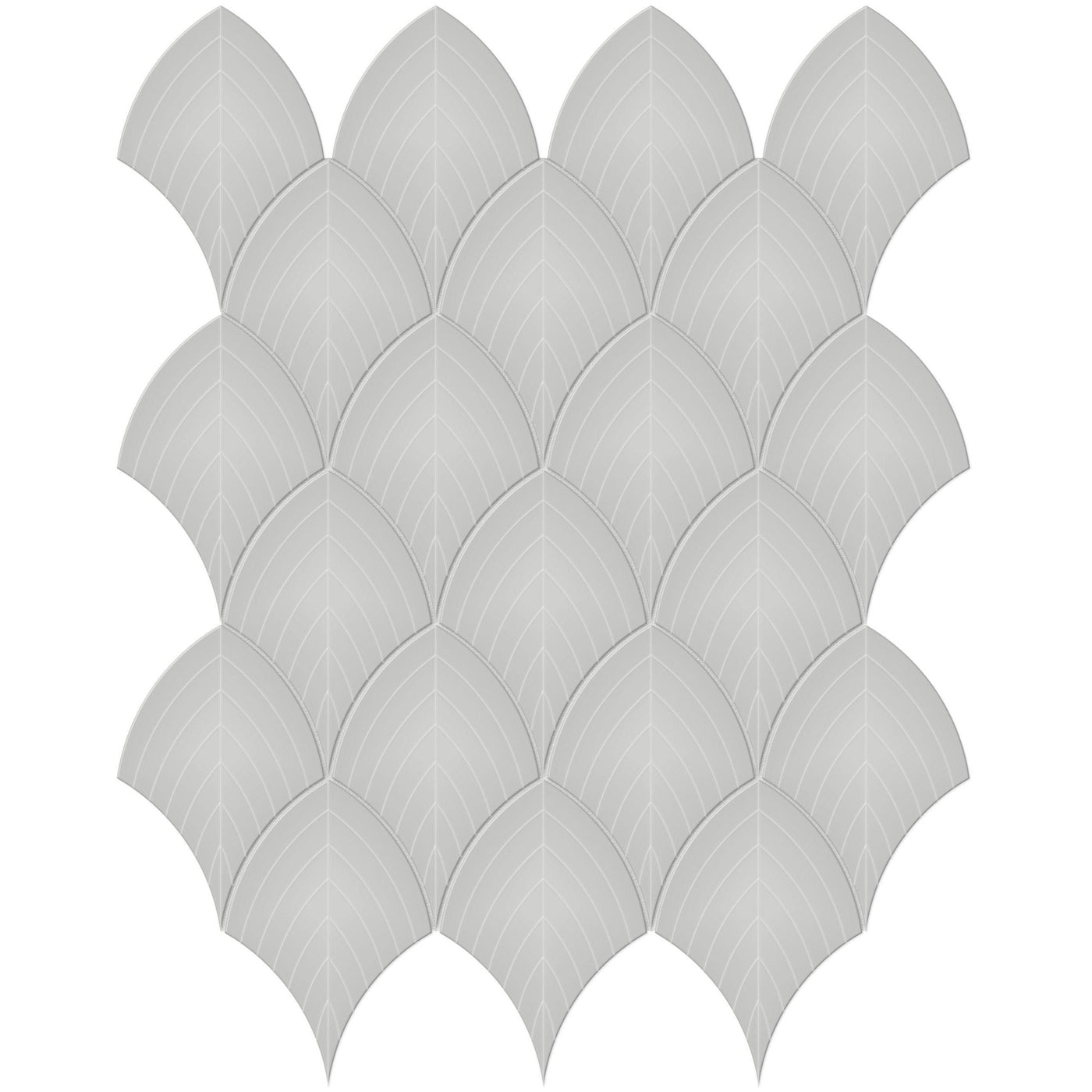 Tesoro Collection - Soho Series - Scallop Mosaic - Loft Grey — Floorzz