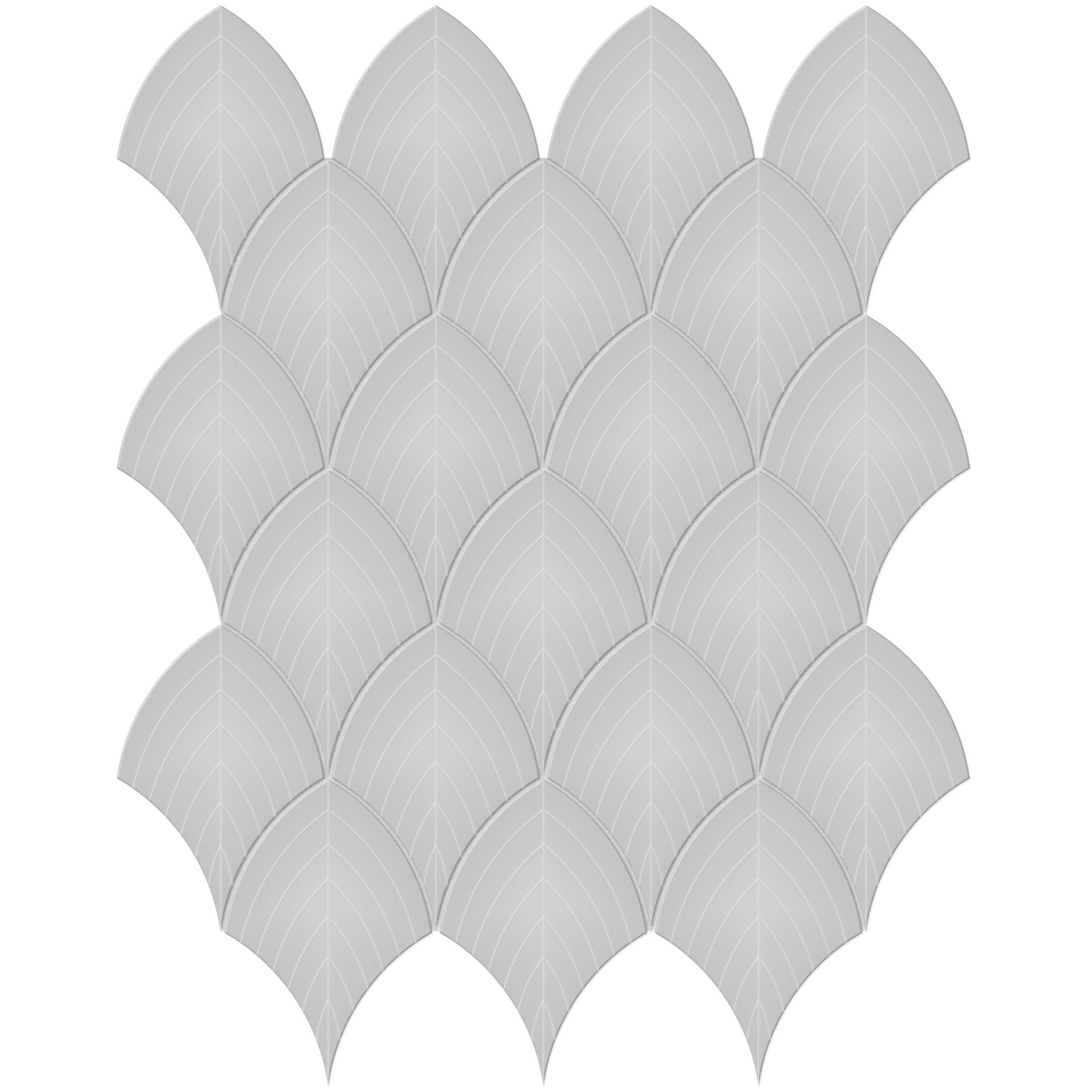 Tesoro Collection - Soho Series - Scallop Mosaic - Loft Grey — Floorzz