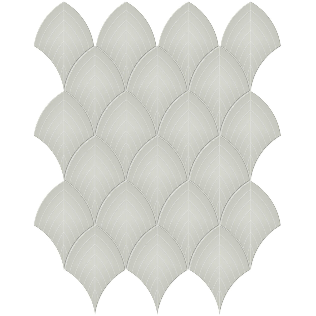 Tesoro Collection - Soho Series - Scallop Mosaic - Soft Sage — Floorzz