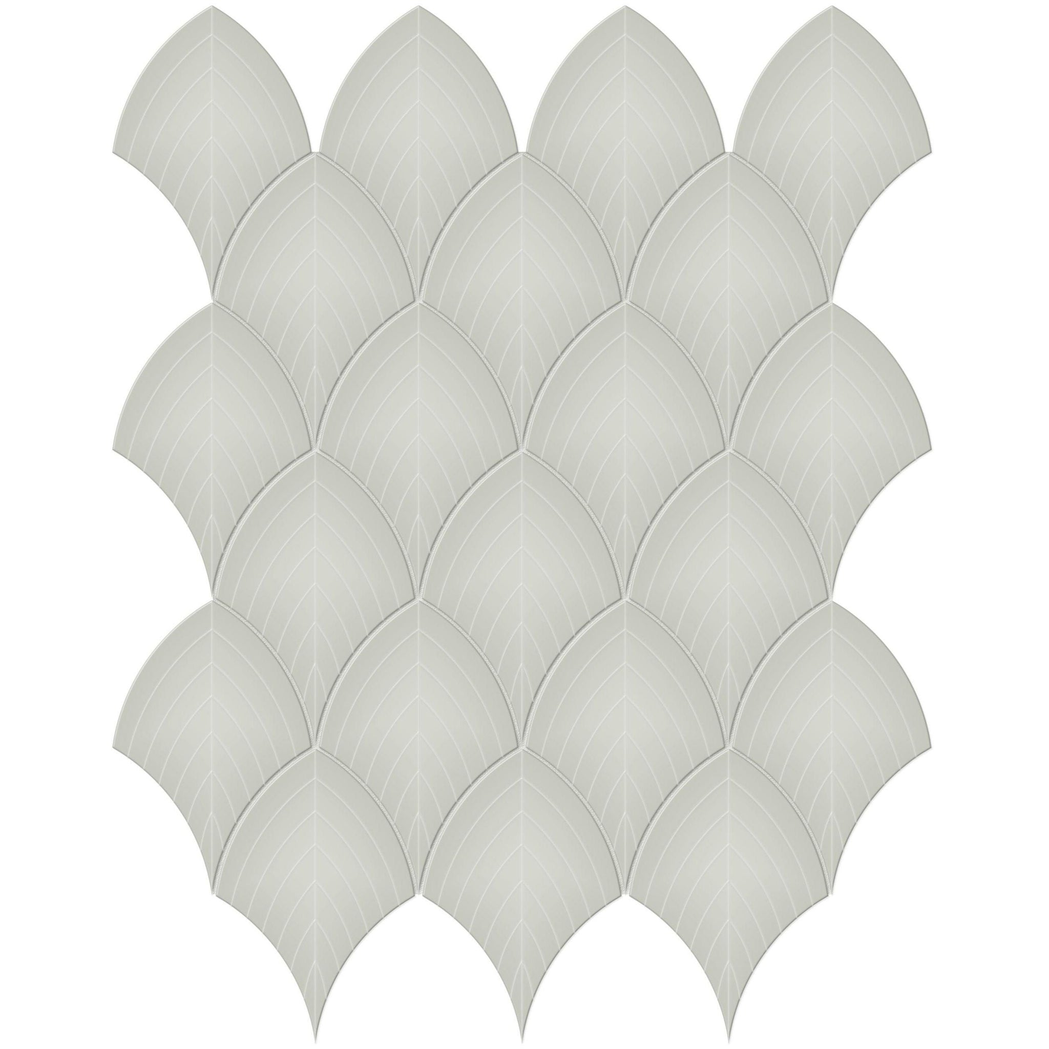Tesoro Collection - Soho Series - Scallop Mosaic - Soft Sage - Floorzz