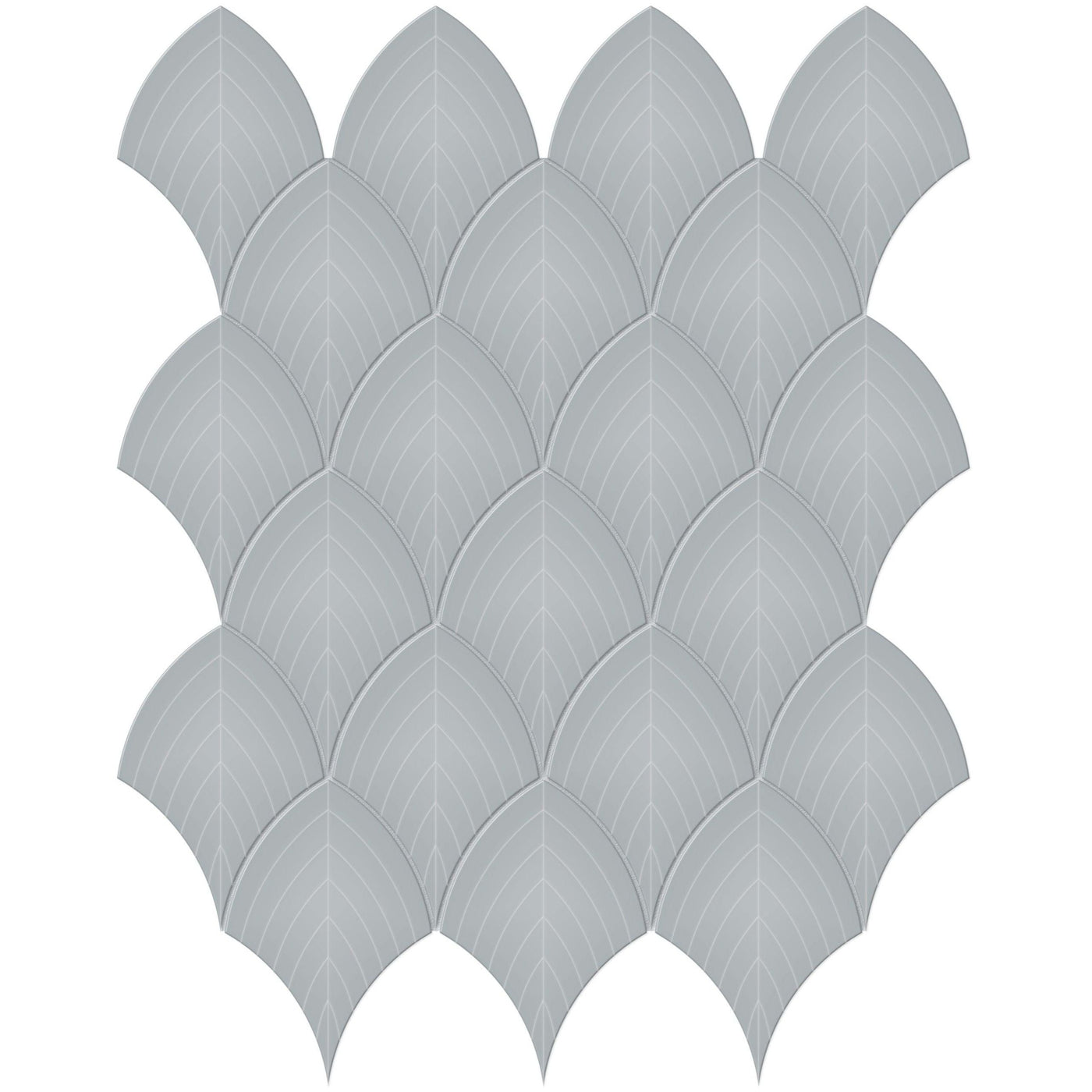 Tesoro Collection - Soho Series - Scallop Mosaic - Cloud Blue — Floorzz