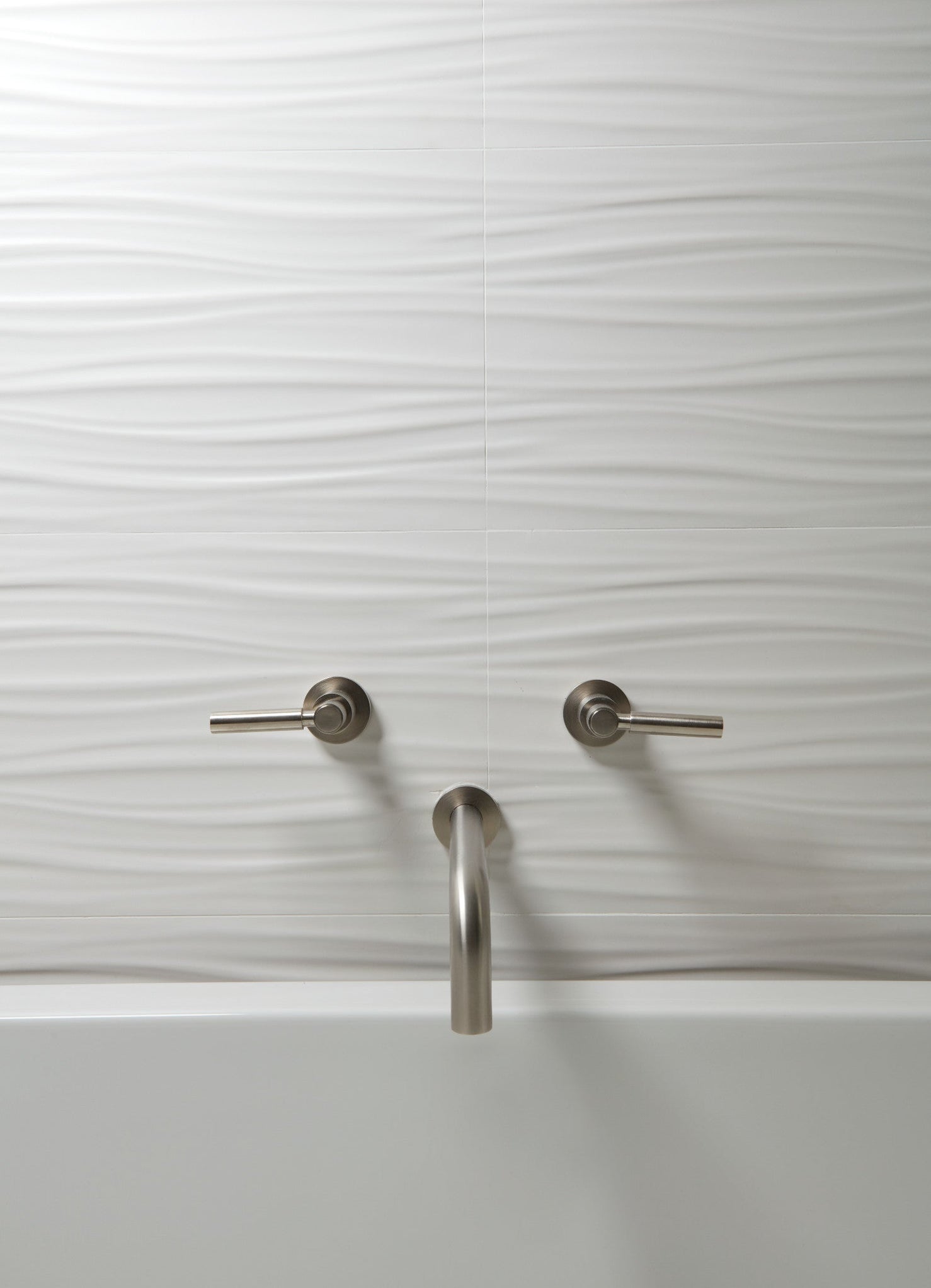 Arizona Tile - 3D Series - 12" x 22" Ceramic Tile - White Ribbon — Floorzz