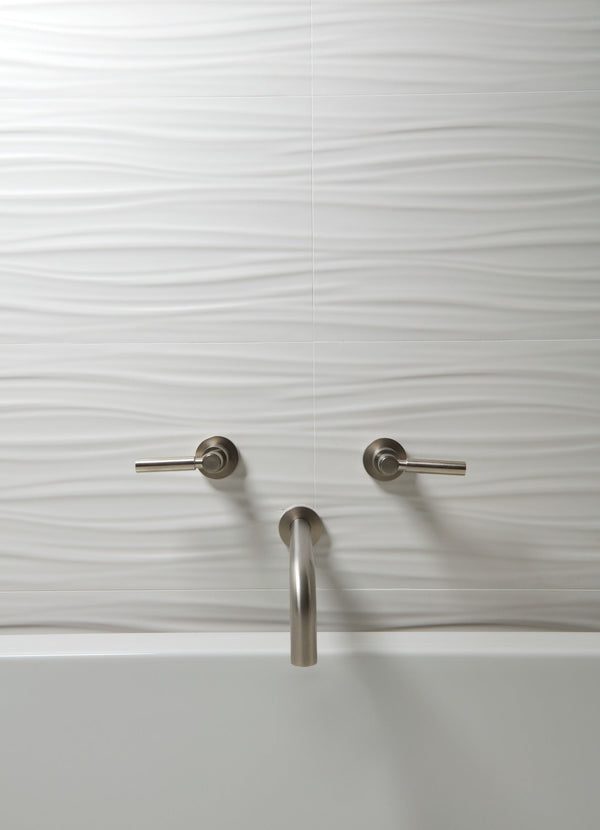 Arizona Tile - 3D Series - 12" x 22" Ceramic Tile - White Ribbon - Floorzz